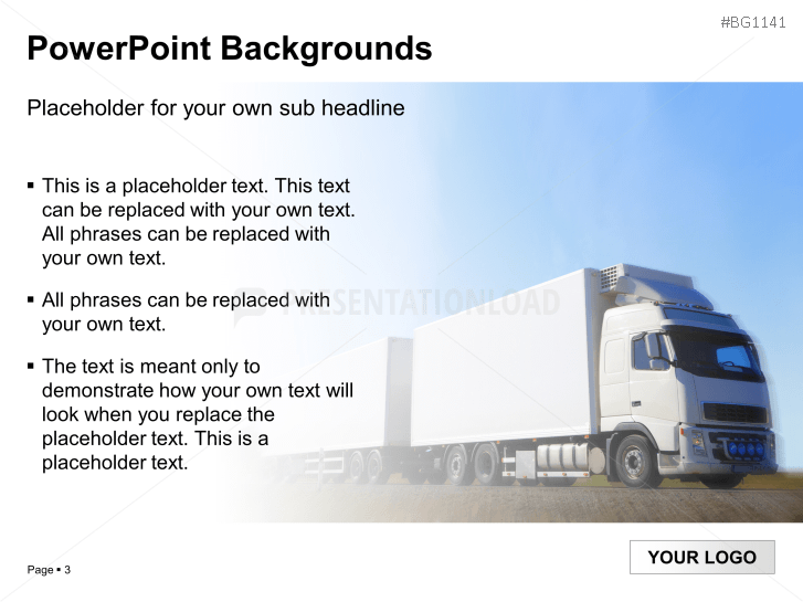 Logistics Background PowerPoint Template
