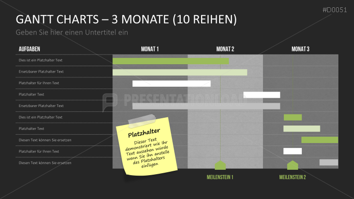 Kaufen Sie Ihre ideale Gantt-Diagramm-Vorlage für PowerPoint