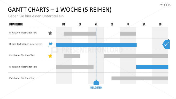 Kaufen Sie Ihre ideale Gantt-Diagramm-Vorlage für PowerPoint