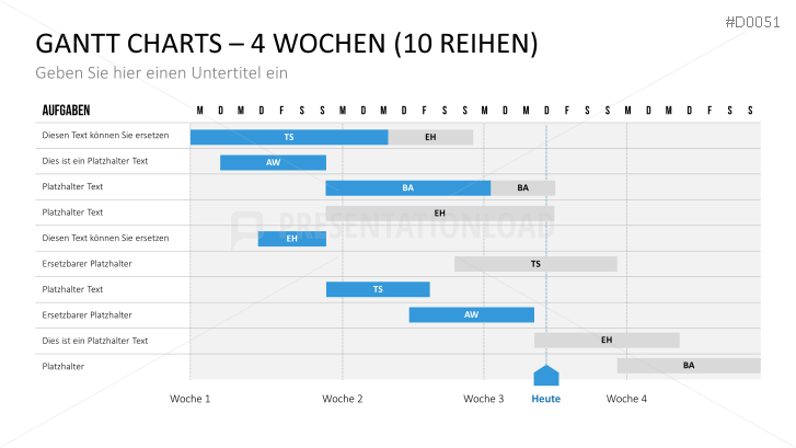 Kaufen Sie Ihre ideale Gantt-Diagramm-Vorlage für PowerPoint