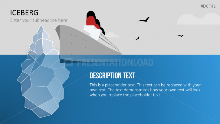 Eisberg-Diagramme | PowerPoint Vorlage | PresentationLoad
