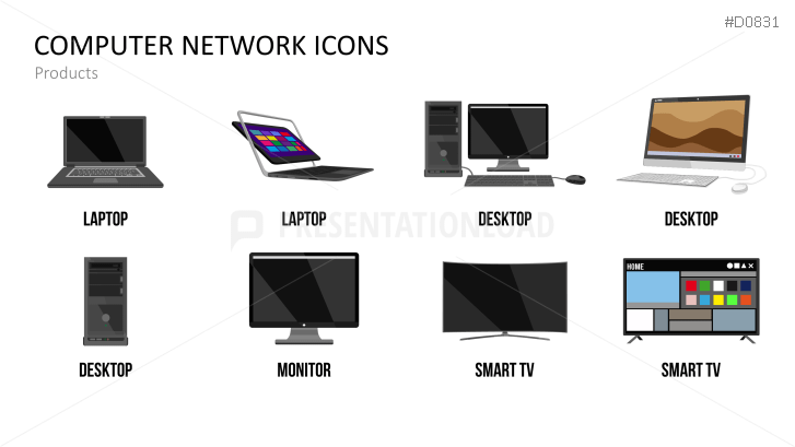 Computer Network Icons | PowerPoint Templates | PresentationLoad