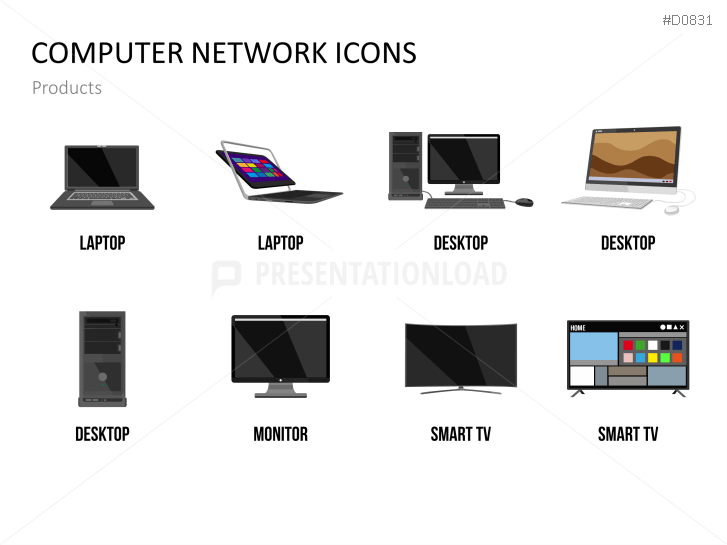 Computer Network Icons | PowerPoint Templates | PresentationLoad