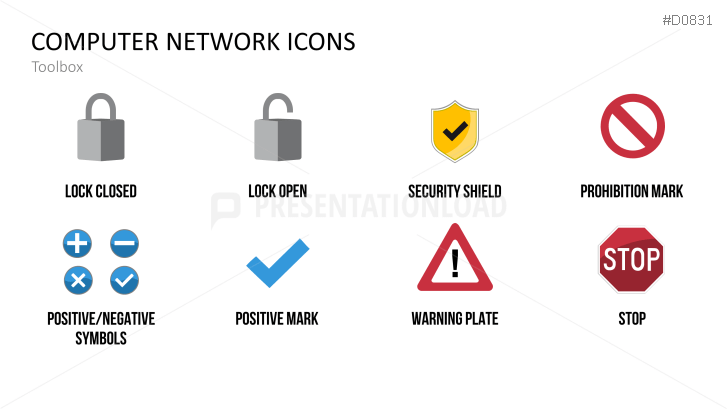 Computer Network Icons | PowerPoint Templates | PresentationLoad
