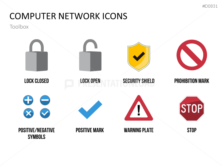 Computer Network Icons | PowerPoint Templates | PresentationLoad