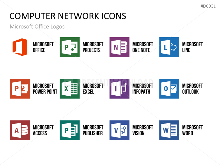 Computer Network Icons | PowerPoint Templates | PresentationLoad