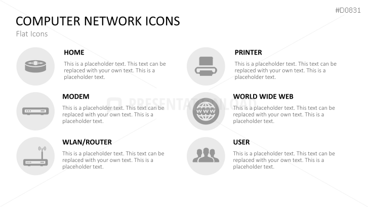 Computer Network Icons | PowerPoint Templates | PresentationLoad