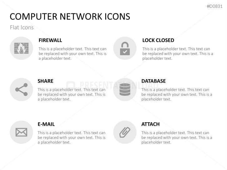 Computer Network Icons | PowerPoint Templates | PresentationLoad
