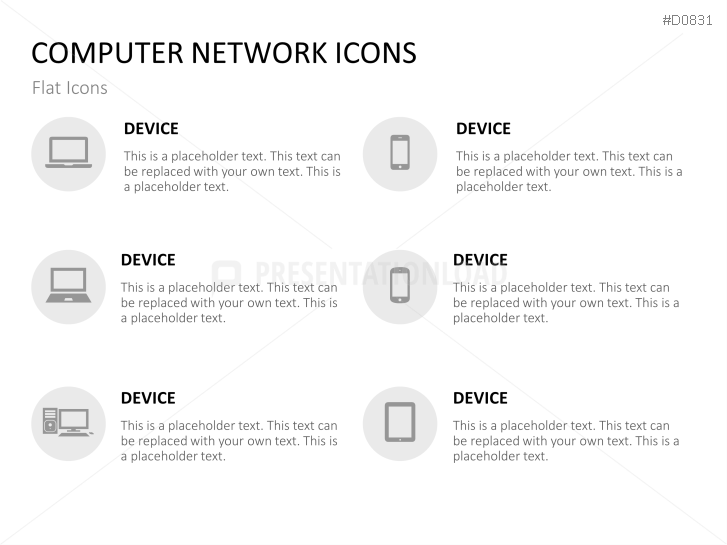 Computer Network Icons | PowerPoint Templates | PresentationLoad