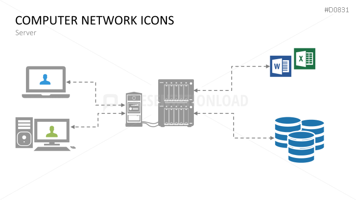 Computer Network Icons | PowerPoint Templates | PresentationLoad