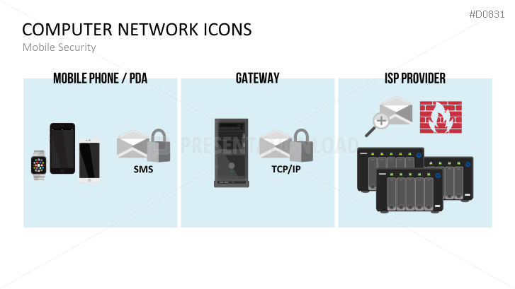 Computer Network Icons | PowerPoint Templates | PresentationLoad