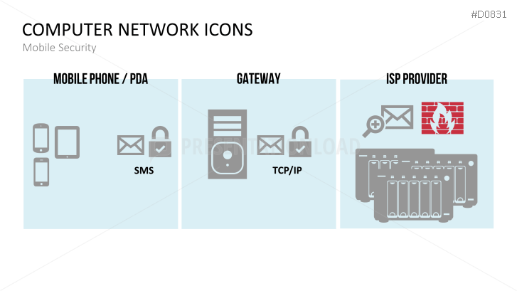Computer Network Icons | PowerPoint Templates | PresentationLoad