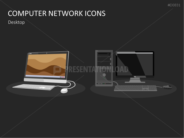 Computer Network Icons | PowerPoint Templates | PresentationLoad
