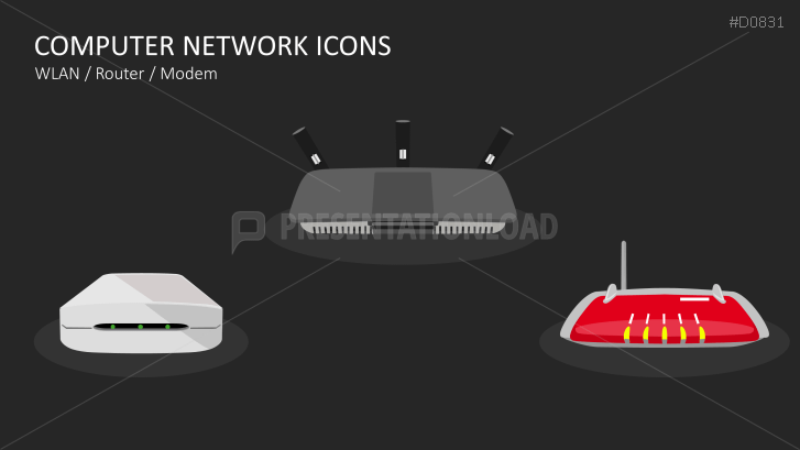 Computer Network Icons | PowerPoint Templates | PresentationLoad
