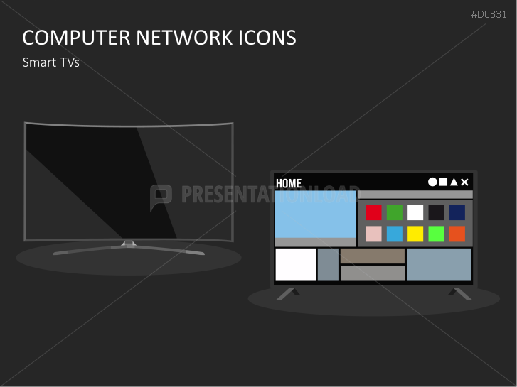 Computer Network Icons | PowerPoint Templates | PresentationLoad
