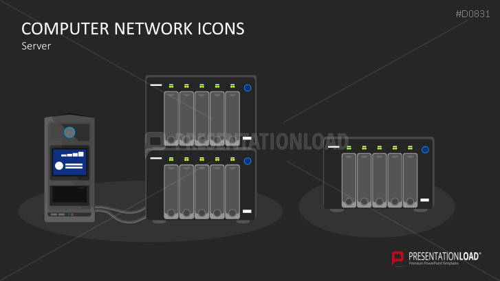 Computer Network Icons | PowerPoint Templates | PresentationLoad