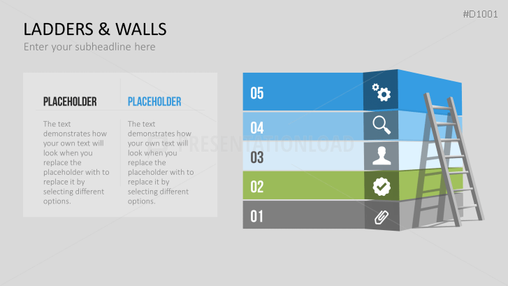 Ladders and Walls | PowerPoint Templates | PresentationLoad