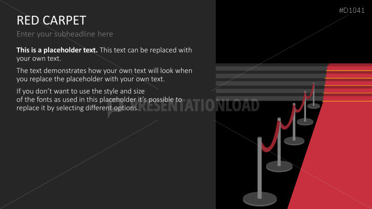 Red carpet | PowerPoint Templates | PresentationLoad
