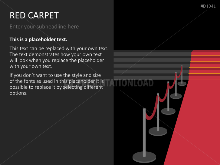 Red carpet | PowerPoint Templates | PresentationLoad