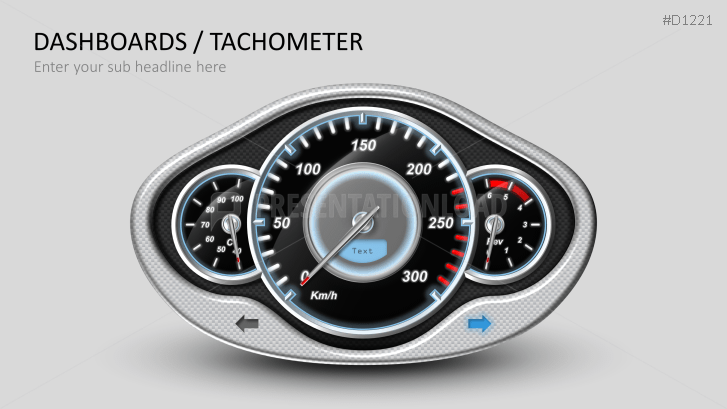 Dashboards / Tachometer | PowerPoint Templates | PresentationLoad