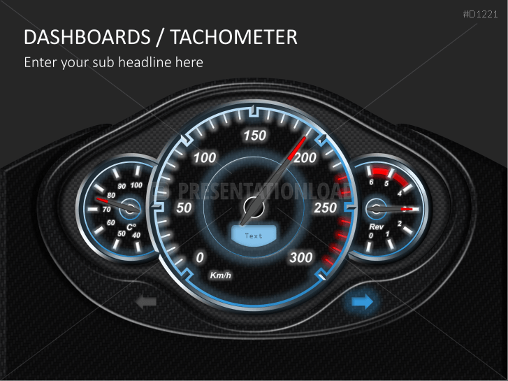 Dashboards / Tachometer | PowerPoint Templates | PresentationLoad