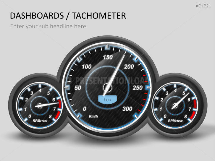 Dashboards / Tachometer | PowerPoint Templates | PresentationLoad