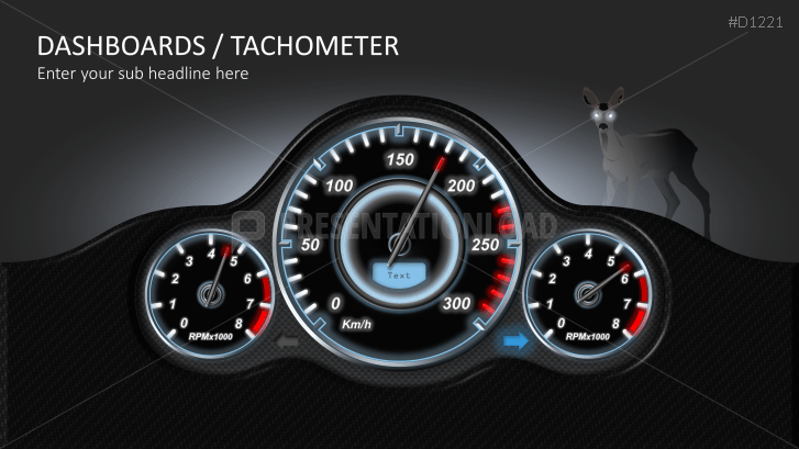 Dashboards / Tachometer | PowerPoint Templates | PresentationLoad