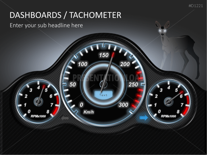 Dashboards / Tachometer | PowerPoint Templates | PresentationLoad