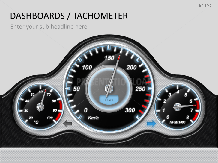 Dashboards / Tachometer | PowerPoint Templates | PresentationLoad