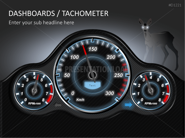 Dashboards / Tachometer | PowerPoint Templates | PresentationLoad