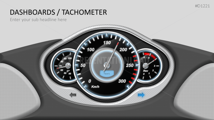 Dashboards / Tachometer | PowerPoint Templates | PresentationLoad