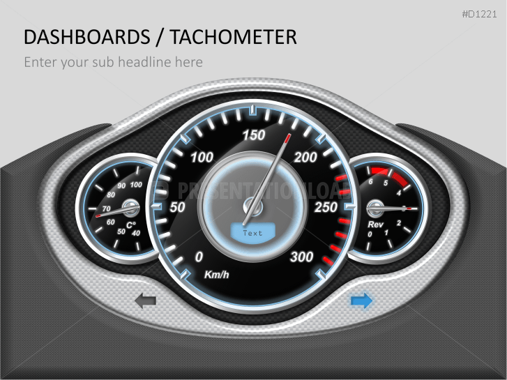 Dashboards / Tachometer | PowerPoint Templates | PresentationLoad