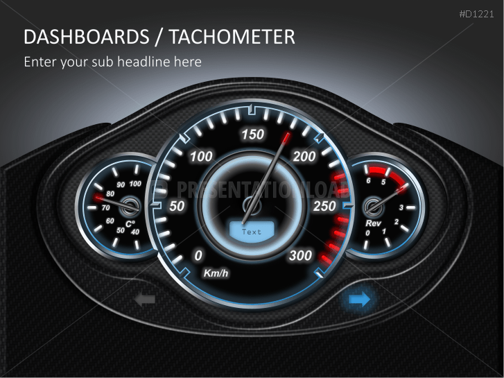 Dashboards / Tachometer | PowerPoint Templates | PresentationLoad