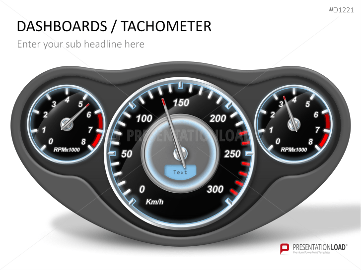 Dashboards / Tachometer | PowerPoint Templates | PresentationLoad