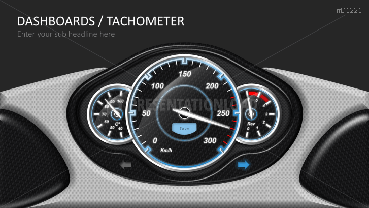 Dashboards / Tachometer | PowerPoint Templates | PresentationLoad
