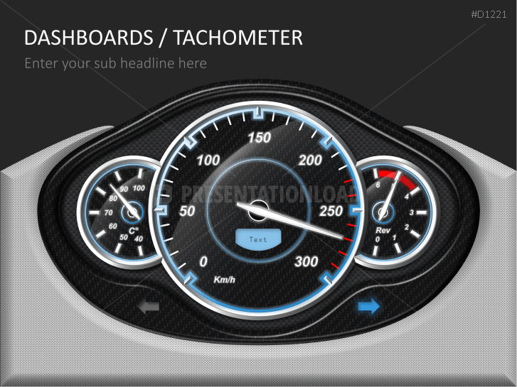 Dashboards / Tachometer | PowerPoint Templates | PresentationLoad