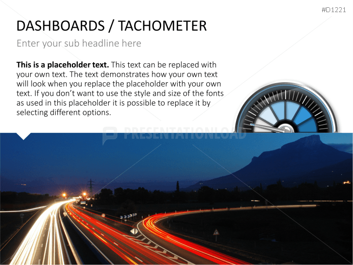 Dashboards / Tachometer | PowerPoint Templates | PresentationLoad