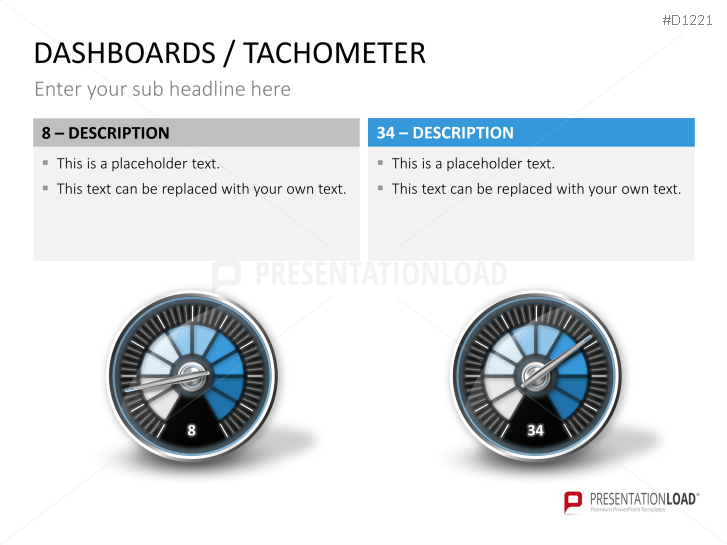 Dashboards / Tachometer | PowerPoint Templates | PresentationLoad