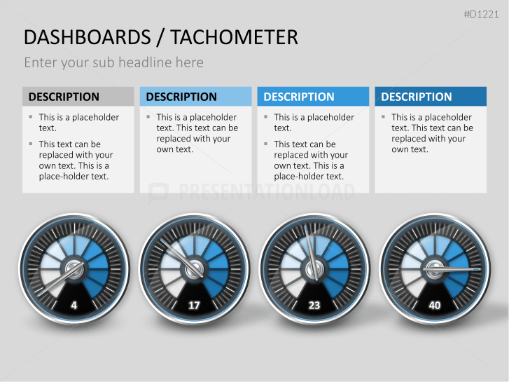 Dashboards / Tachometer | PowerPoint Templates | PresentationLoad