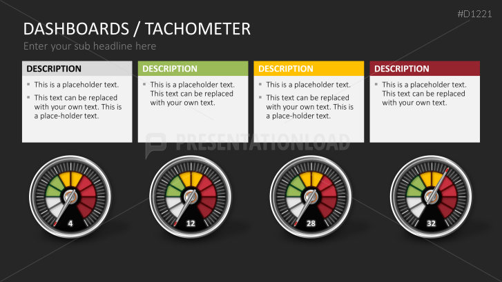 Dashboards / Tachometer | PowerPoint Templates | PresentationLoad