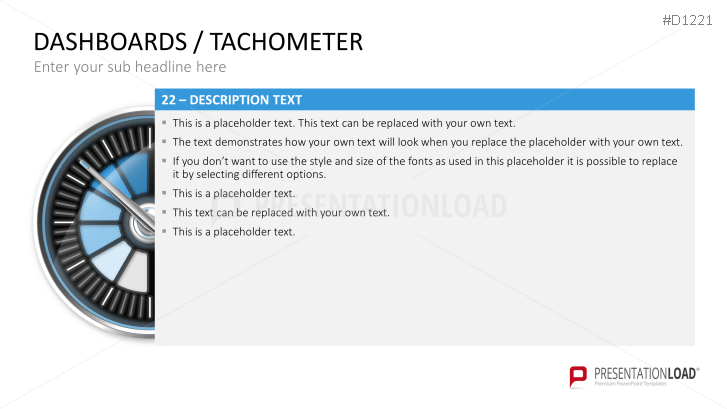 Dashboards / Tachometer | PowerPoint Templates | PresentationLoad