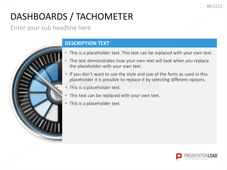 Dashboards / Tachometer | PowerPoint Templates | PresentationLoad