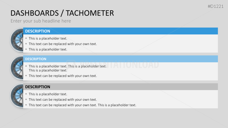 Dashboards / Tachometer | PowerPoint Templates | PresentationLoad