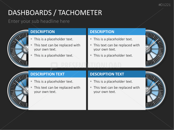 Dashboards / Tachometer | PowerPoint Templates | PresentationLoad