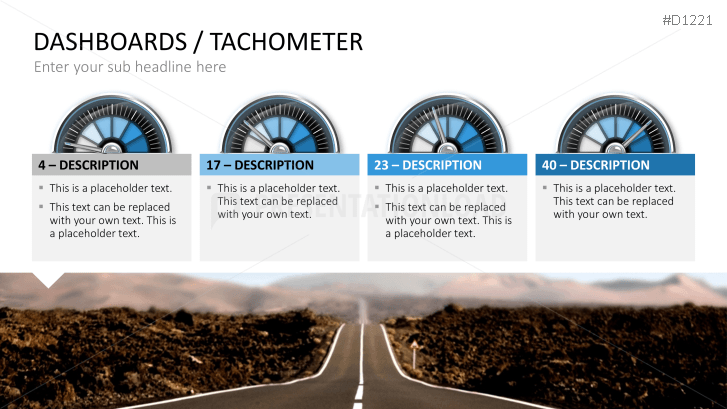 Dashboards / Tachometer | PowerPoint Templates | PresentationLoad