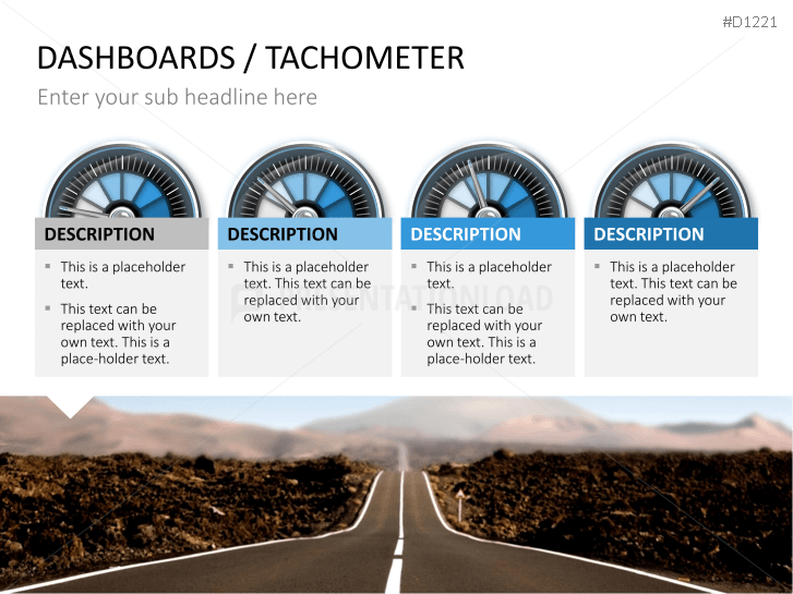 Dashboards / Tachometer | PowerPoint Templates | PresentationLoad