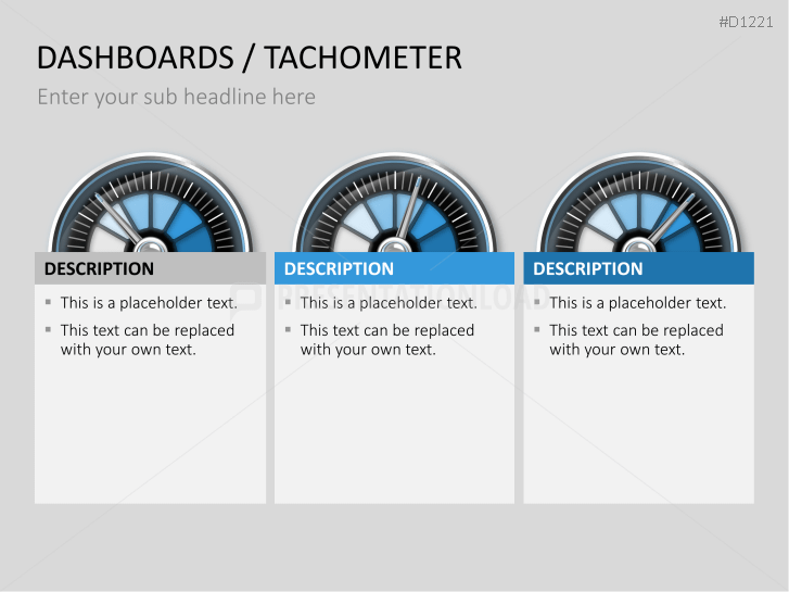 Dashboards / Tachometer | PowerPoint Templates | PresentationLoad