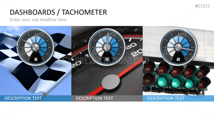 Dashboards / Tachometer | PowerPoint Templates | PresentationLoad