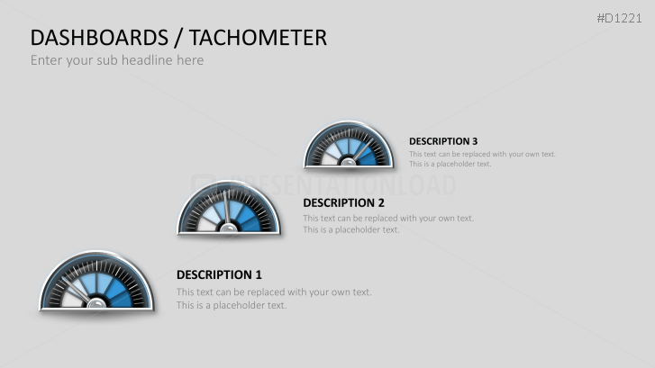 Dashboards / Tachometer | PowerPoint Templates | PresentationLoad