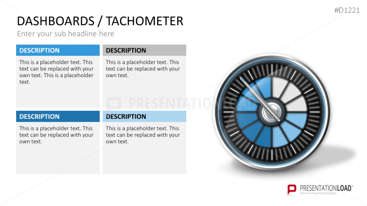 Dashboards / Tachometer | PowerPoint Templates | PresentationLoad